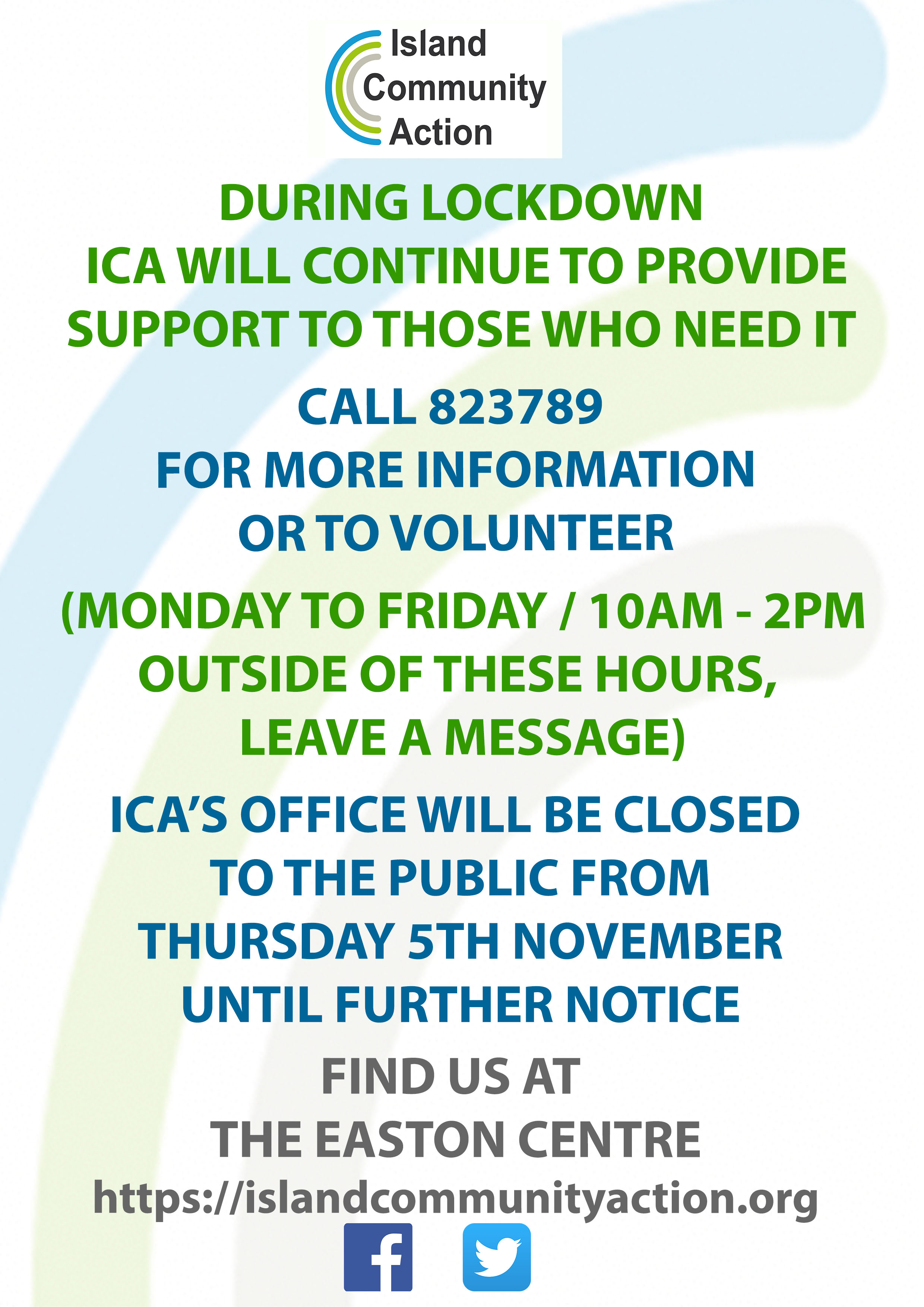 Lockdown Update | Island Community Action
